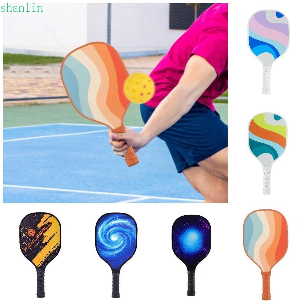 SHANLIN พายลูกดอง, ไม้ลื่น Pickle Ball Racket, Ergonomic Cushion Grip ...