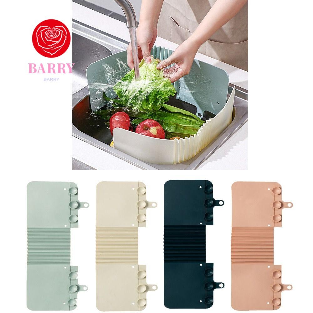 BARRY Water Splash Guard, TPR อ่างล้างจานแบบพับได้ Water Baffle ...