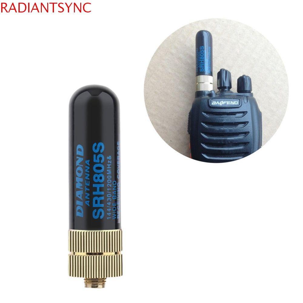 RADIANTSYNC Dual Band เสาอากาศ SMA-F วิทยุแบบพกพา Talkie 5 ซม. Baofeng TG-UV2 SRH805S Dual Band ...