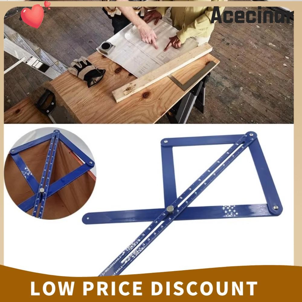 ACECINAR มุมมุม Finder,พร้อมเครื่องชั่งน้ําหนักสแตนเลสมุมเครื่องวัดมุม ...