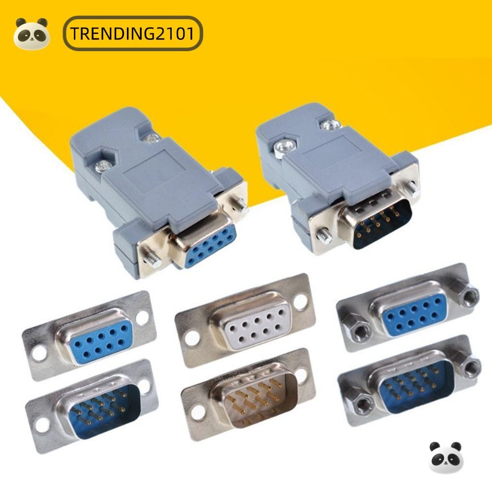TRENDING2101 DB9 D-sub Connectors Plug, RS232 Serial 485 COM Port 9 Pin ...