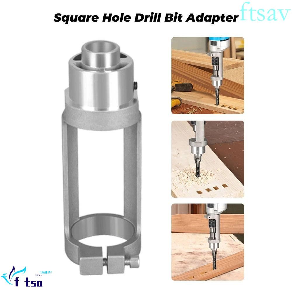 SWIFTSAVER Square Hole Drill Bit Adapter, Mortising Hole Opener Drill ...