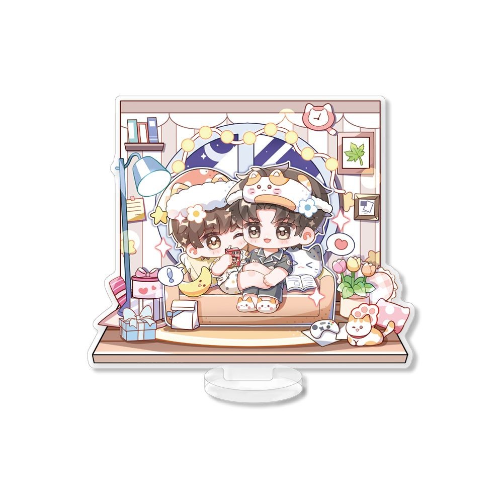 Mou Mou Mou Merchandise อะคริลิคความละเอียดสูง Stand-Up รุ่นพัดลม ...