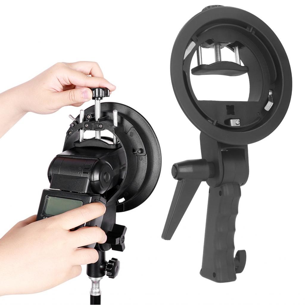 S Type Bracket Handheld Grip ที่จับขนาดใหญ่สำหรับ Flash | Shopee Thailand