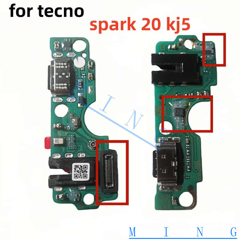 IJXS & สําหรับ TECNO SPARK20 KJ5 USB Fast Charging BOARD Type-C แจ็ค ...