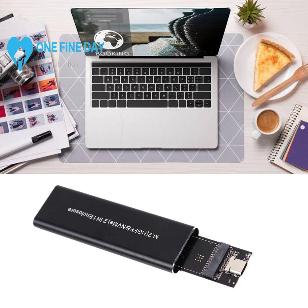 M.2 Dual Protocol Hard Disk Enclosure Sata Or Nvme Hard Speed Disk Dual ...