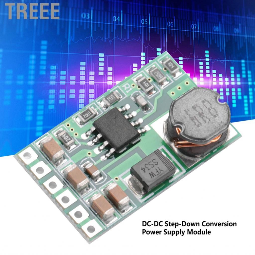 Treee โมดูลจ่ายไฟแปลงขั้นตอนลง DC-DC 5-27V ถึง 3.7V/5V/9V/12V บั๊ก | Shopee Thailand