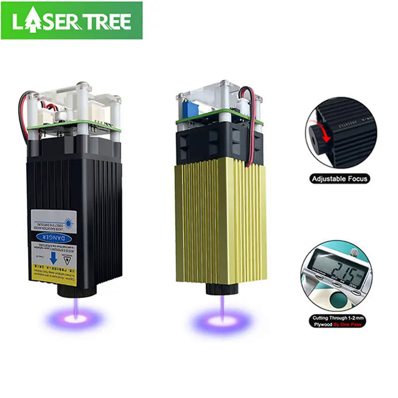 LASER TREE 20W Laser Module 450nm 40W TTL Blue Light Laser Engraver ...
