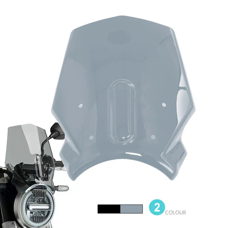 MN ใหม่รถจักรยานยนต์ Cafe มอเตอร์กระจกหน้ารถ Deflector Visor Viser ...