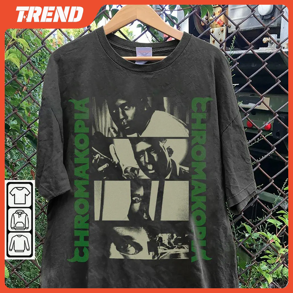 Tyler, The Creator Chromacopia อัลบั้ม Vintage ล้างผ้าฝ้ายเสื้อยืด Plus ...