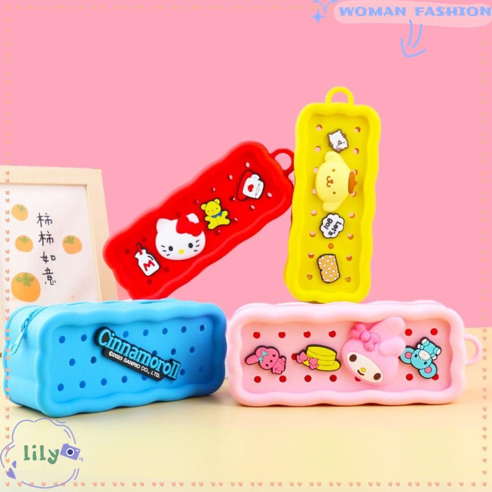 Lily Sanrio Hole Pencil, Hole Cartoon Melody Pochacco Pencils Bag, DIY ...