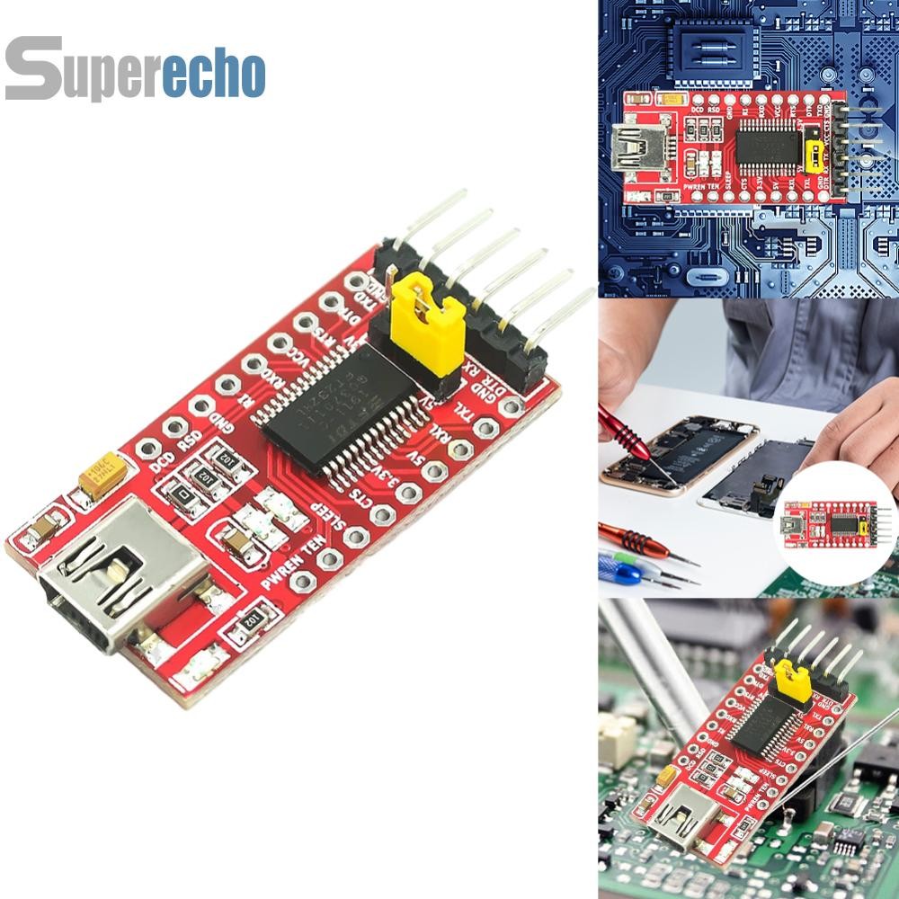 Ft232rl โมดูลแปลง USB เป็น TTL Serial Mini USB เป็น TTL อะแดปเตอร์บอร์ด ...