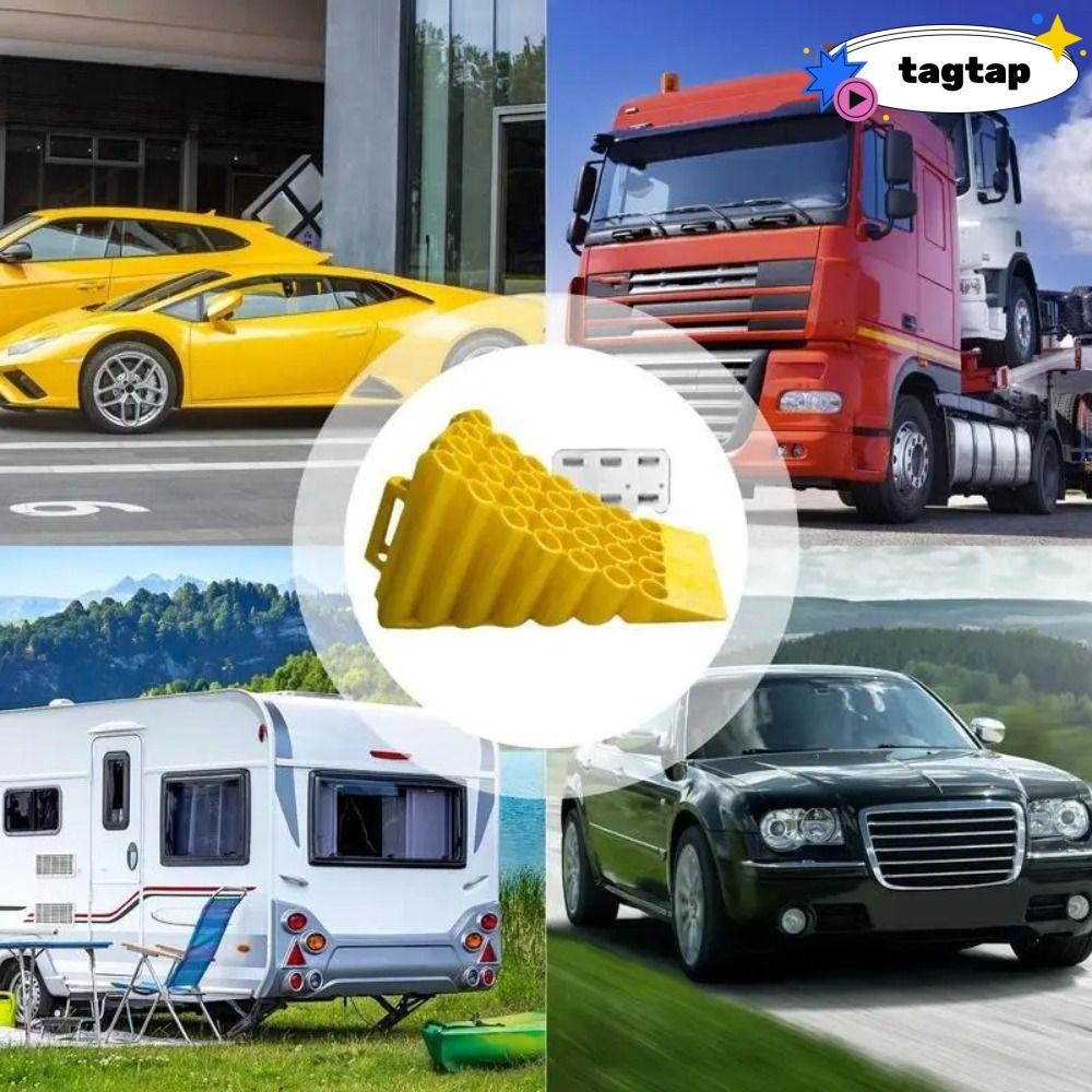 Tagtap บล็อกเลื่อนหยุดยาง, ฐานรังผึ้ง PE ล้อ Chock Stopper, รถบล็อกหยุด ...