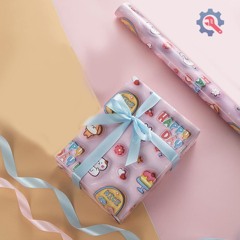 [GEX] 3 ชิ้นการ์ตูนกระดาษห่อกระดาษห่อของขวัญเด็ก [TH] | Shopee Thailand