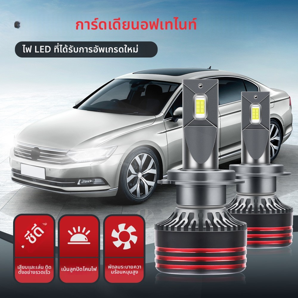 ไฟหน้ารถ led M8 pro ไฮไลท์ศูนย์กลางไฟหน้าดัดแปลง H7 H4 ใกล้แสงแบบ ...