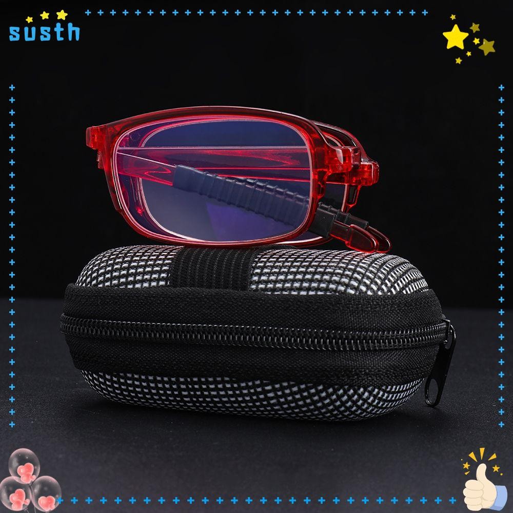 SUSTH แว่นอ่านหนังสือแว่นตาแบบพกพาขนาดกะทัดรัดแว่นตาสายตายาวตามอายุ ...