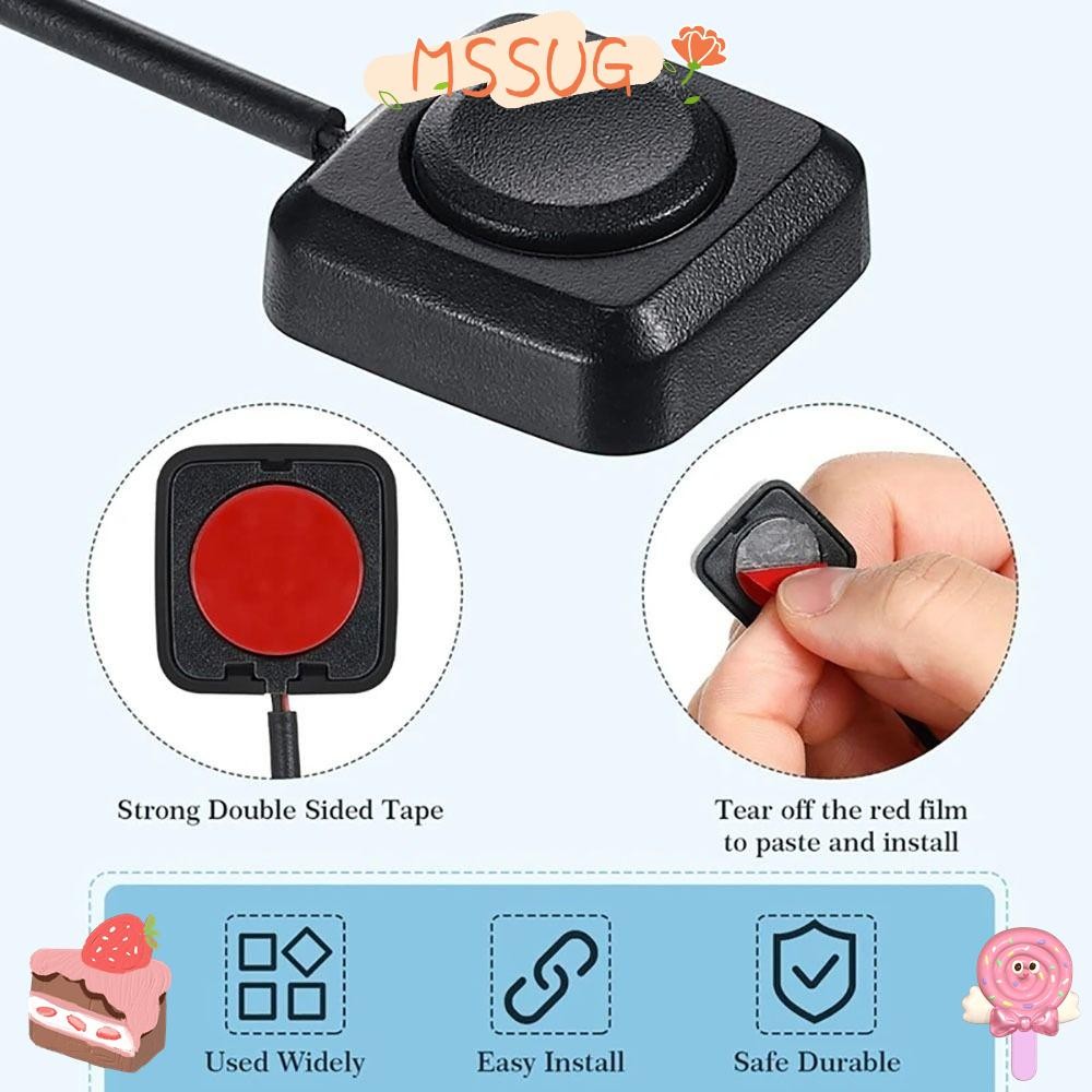 MSSUG Momentary Push Button, DIY Mini Mini Button Switch, 12V กาวบนปุ่ม ...