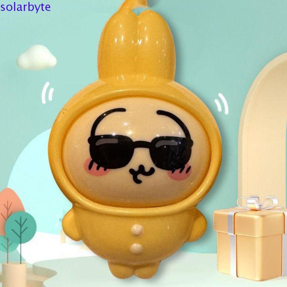 SOLARBYTE Chikawa ตุ๊กตาเปลี่ยนหน้า, พลาสติกสไตล์จีน Chiikawa Face Makeup Toy, ตุ๊กตาโมเดล 3 ใบ ...
