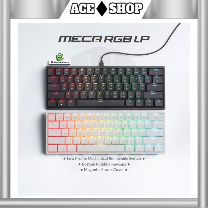 Digital Alliance Meca 6 RGB Low Profile 60% คีย์บอร์ดเกมมิ่งแบบกลไก | Shopee Thailand