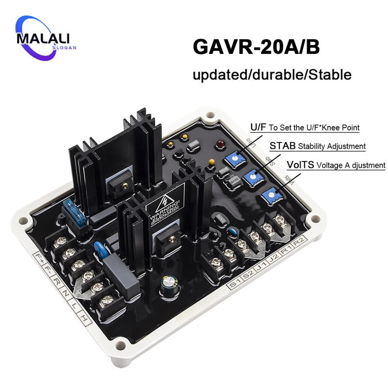 Stable GAVR-20A AVR เครื่องกําเนิดไฟฟ้าปรับแรงดันไฟฟ้าอัตโนมัติ Stabilizer ต่อเนื่อง 10A GAVR ...