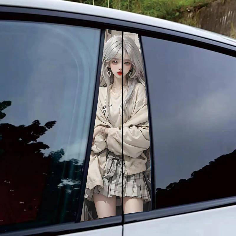 【Ready Stock】 Car Super Clear Center Column Stickers Personalized ...