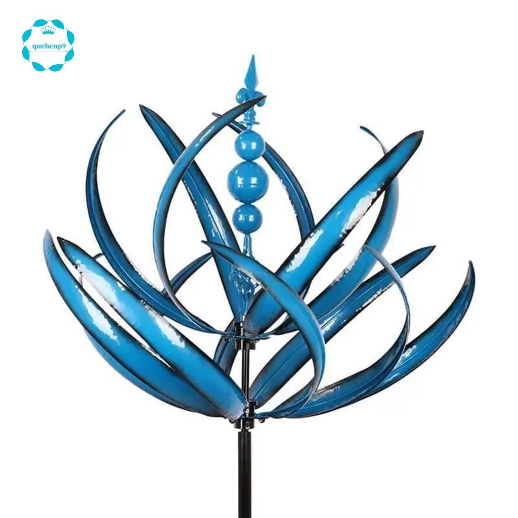 [quehenp9] Wind Spinner Metal Windmill 3D Wind Powered Sculpture สนาม ...