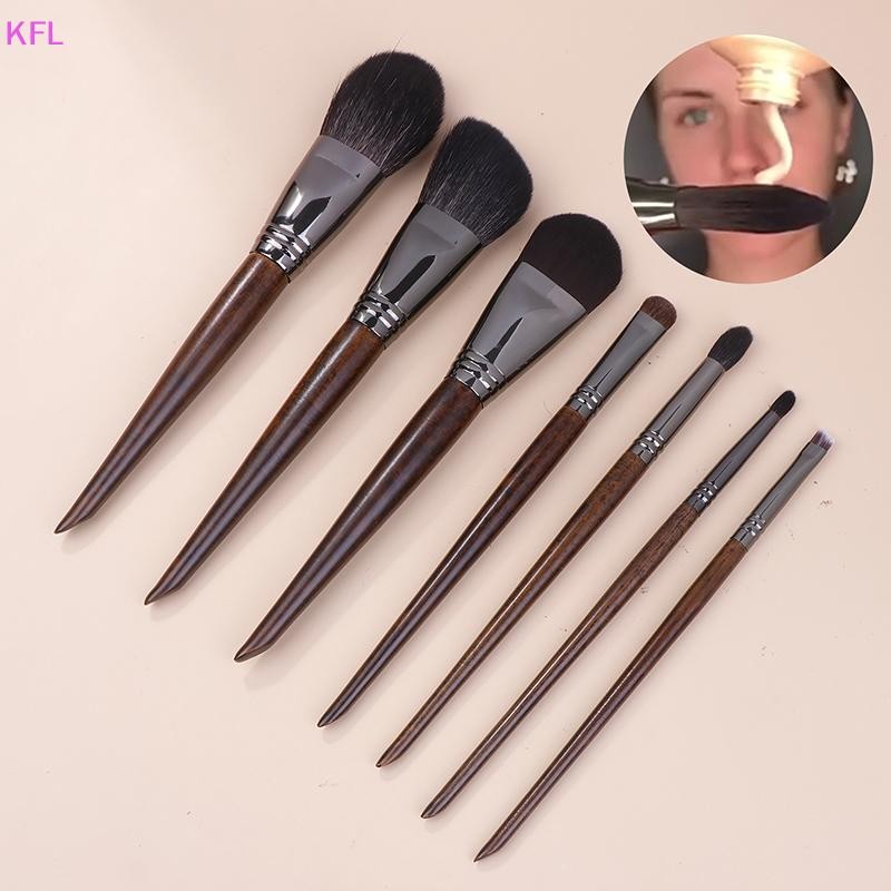 (KFL) 7 ชิ้น Pro แปรงแต่งหน้าชุดอายแชโดว์ Foundation Powder อายไลเนอร์ ...