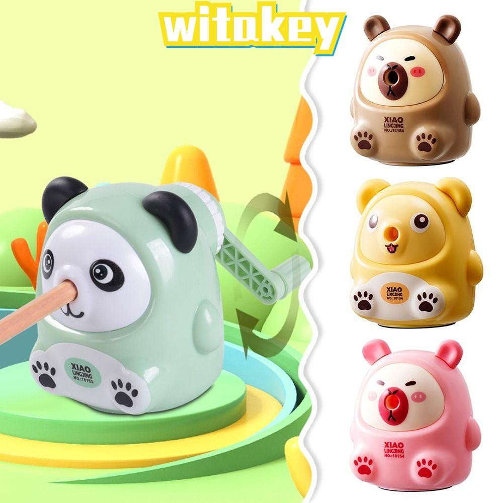 กบเหลาดินสอ WITAKEY, Capybara/Panda Anti Sticking Lead Mechanical Pencil Sharpening, แบบพกพา ...
