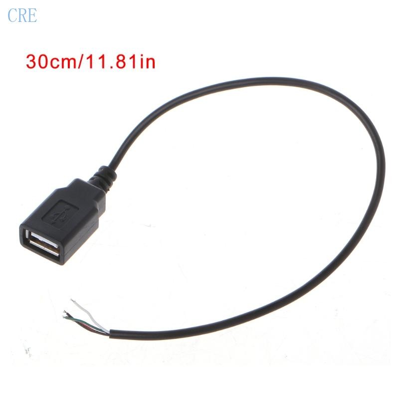 Cre USB 2 0 Type A แจ็คหญิง 4 สายการชาร์จข้อมูล Power Pigtail Cable ...