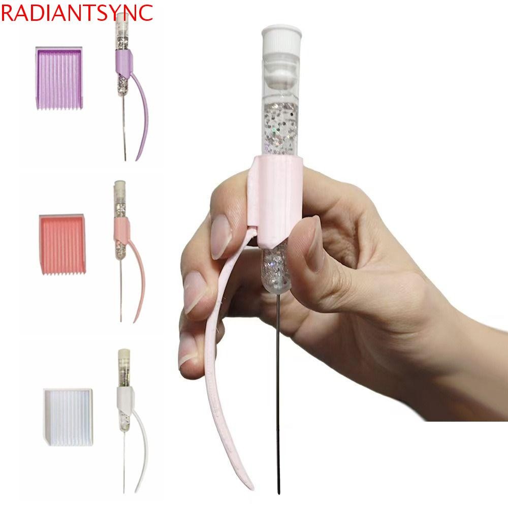 RADIANTSYNC Rhinestone ภาพวาดเจาะแยก, 2.6 มม.DIY เพชรภาพวาดแหนบ, แบบพกพา Handmade การศึกษามือถือ ...