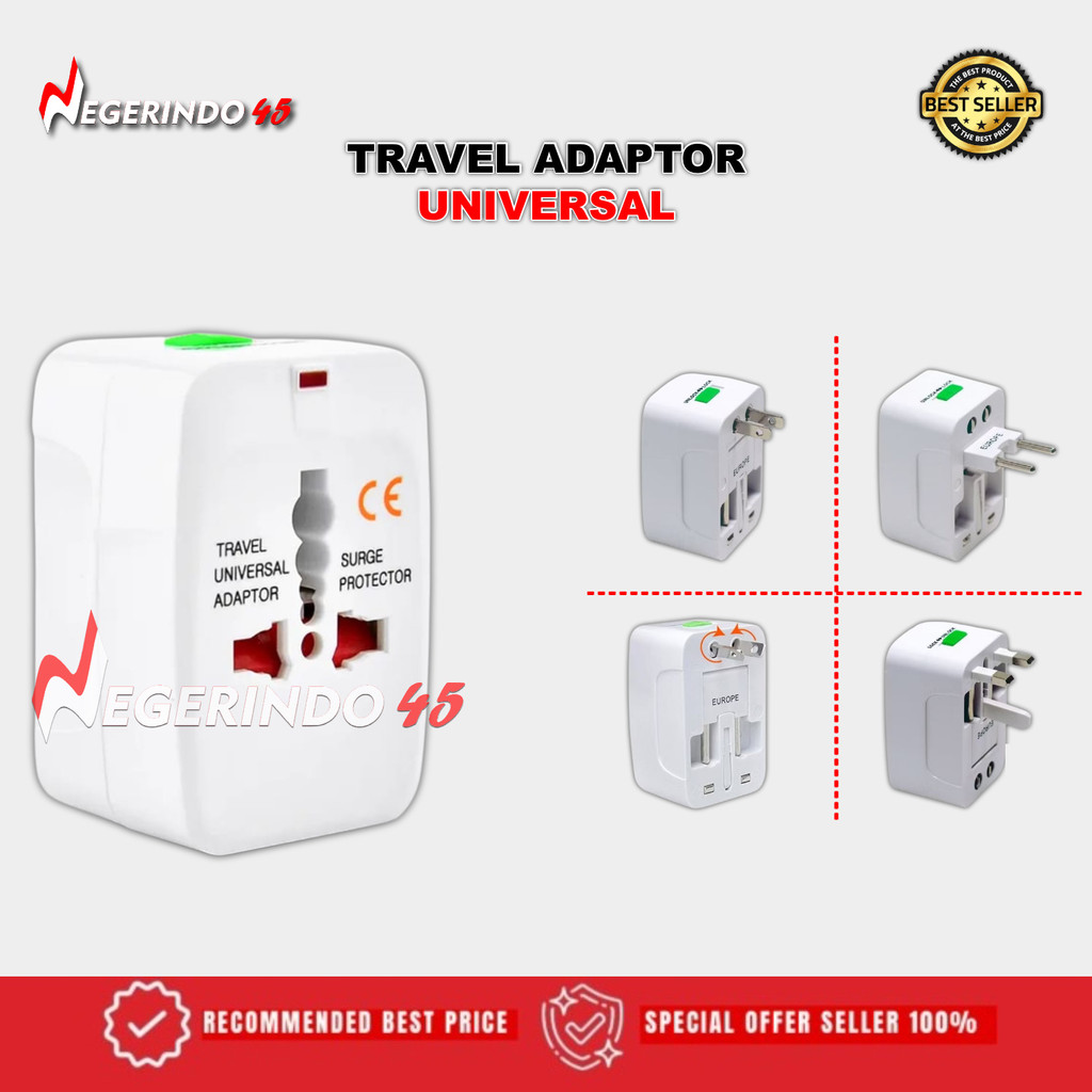 UNIVERSAL TRAVEL ADAPTER PLUG EU AU UK US MULTI-PURPOSE ELECTRICAL PLUG ...