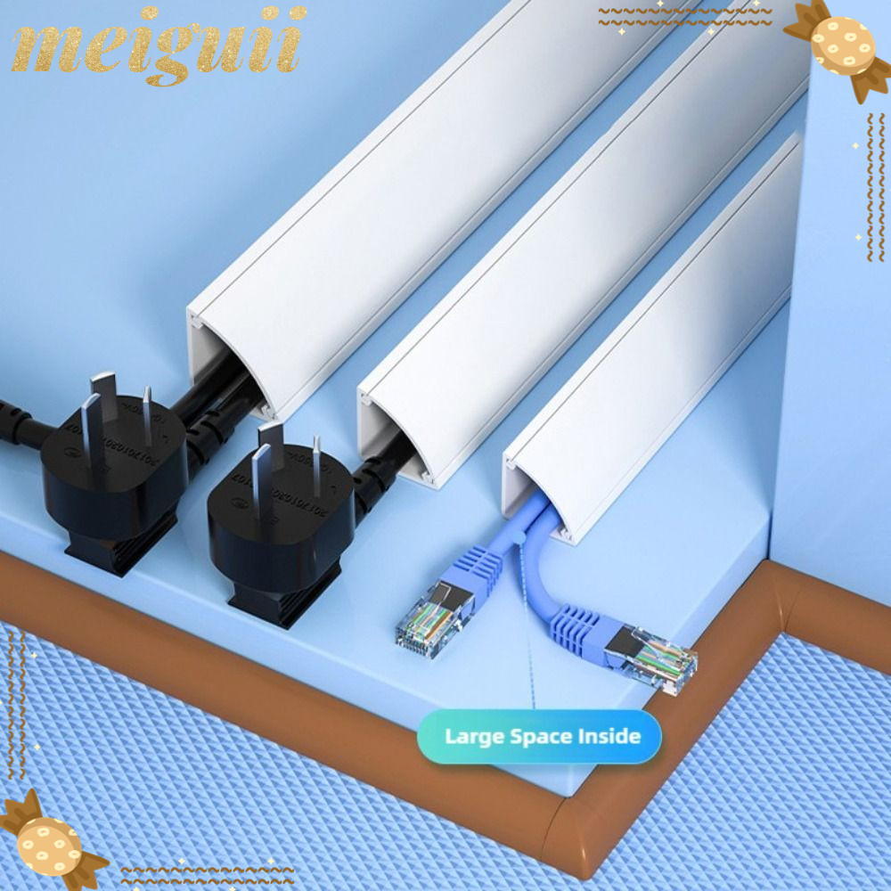 MEIGUII คอนซีลเลอร์สายเคเบิลมุม, สีได้ 40 ซม. สาย Hider, PVC คุณภาพสูง ...