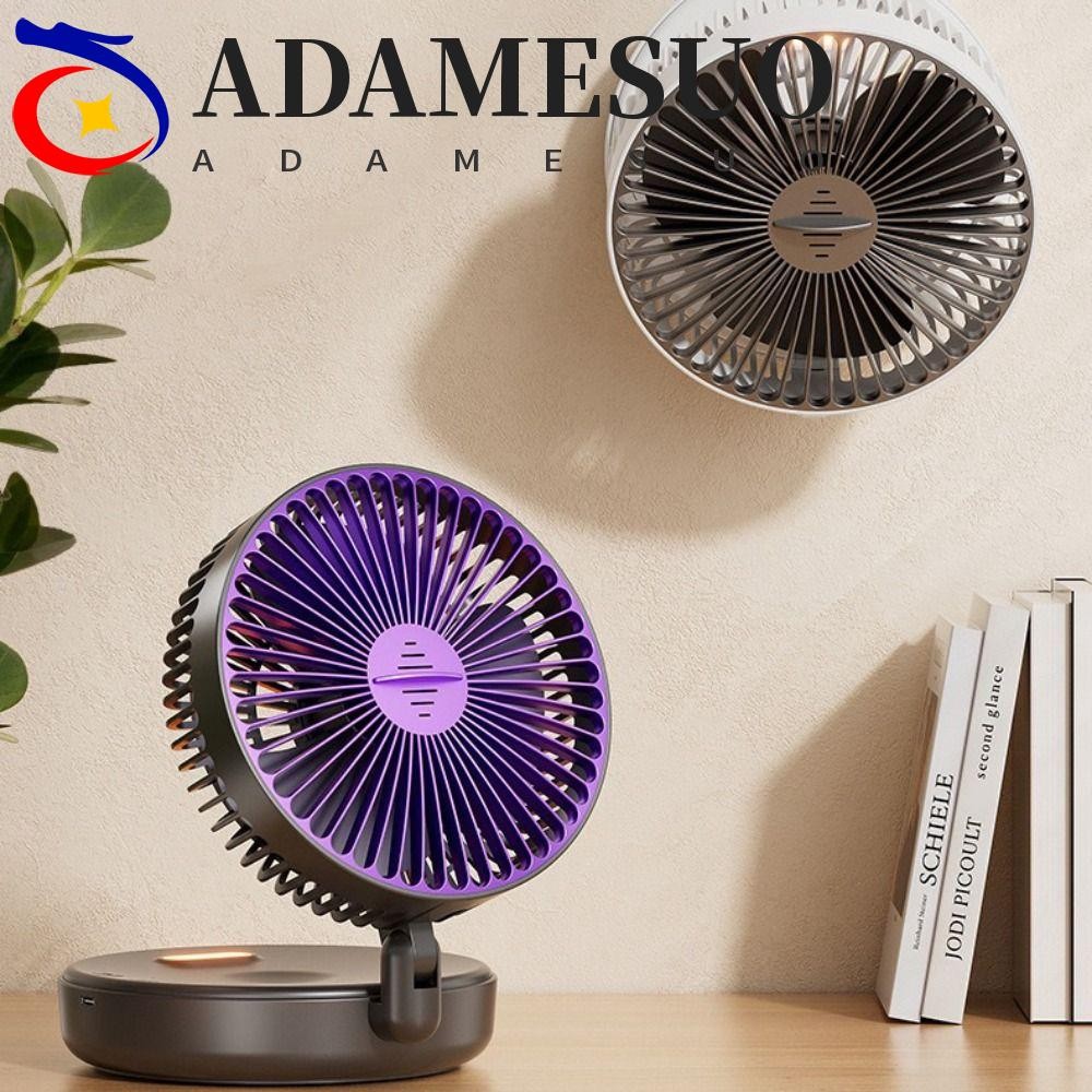 ADAMESUO พัดลมขนาดเล็ก, พัดลมขนาดเล็กแบบพกพาส่องสว่าง, ระบายความร้อนแบบพับได้อเนกประสงค์ USB ...