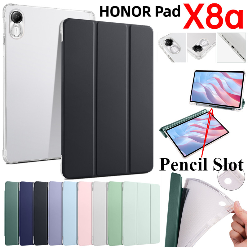 สําหรับ HONOR Pad X8a NDL-W09 11 นิ้ว 2024 หนัง PU พร้อมช่องเสียบปากกา ...