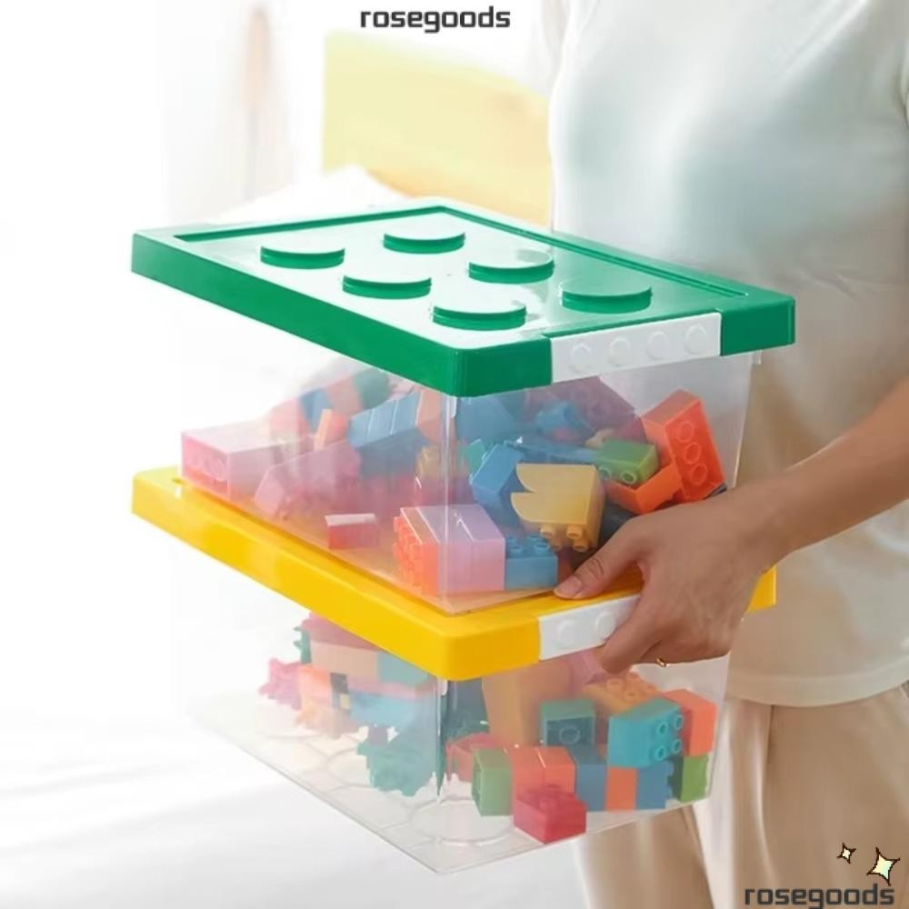 Rose Toys Organizer, PP Home Decor Building Block Storage Box,มัลติฟังก ...
