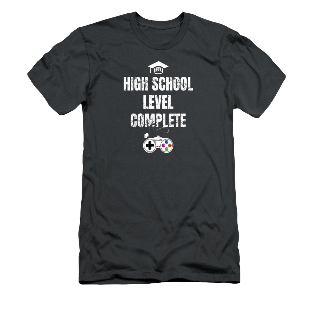 เสื้อยืด Vintage High School Level Complete T-Shirt แท้ Cotton 100% แขน ...