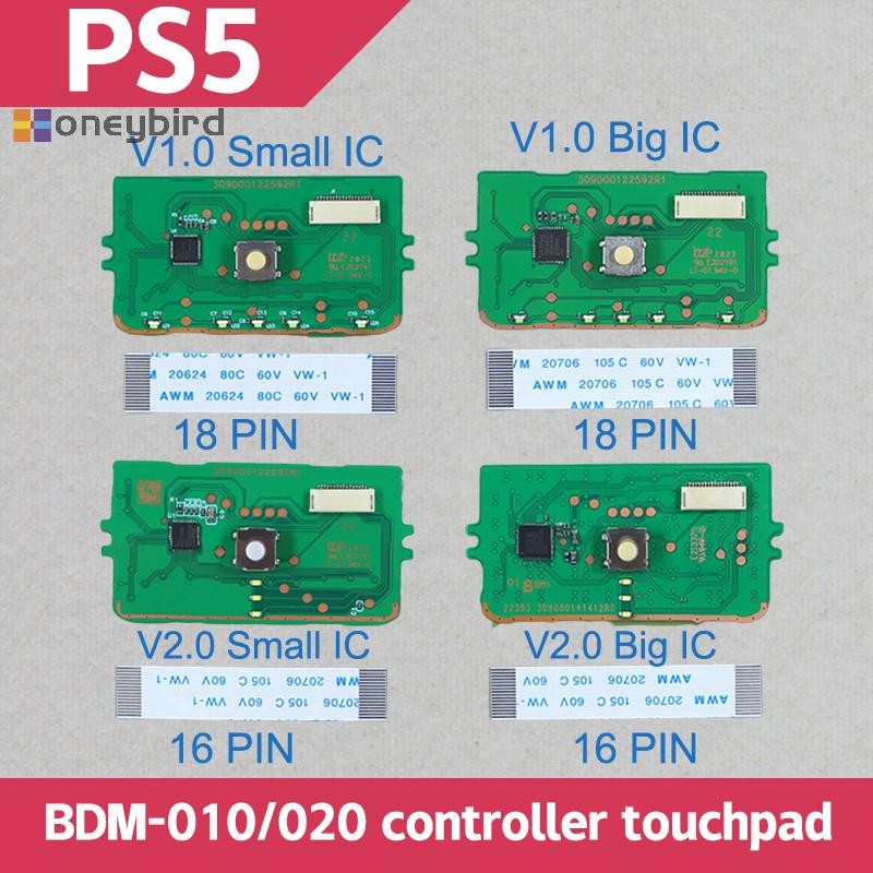 Honeybird สําหรับ PS5 BDM-010 BDM-020 Controller ทัชแพดสําหรับ PS5 Handle V1 V2 ใหญ่ขนาดเล็ก IC ...