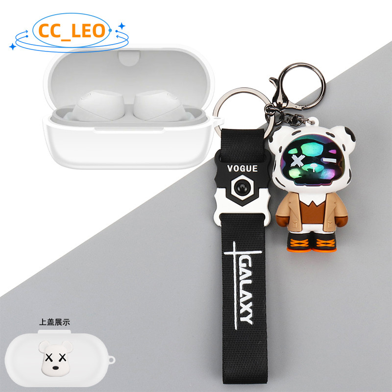For Sony WF-C710N Case Cartoon Astronaut Piggy Keychain Pendant ...