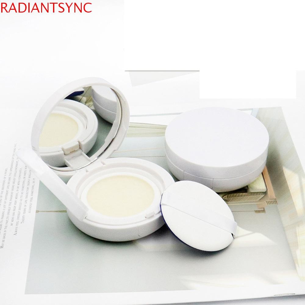 RADIANTSYNC พัฟเบาะลมเปล่ากล่อง 15 กรัม/0.5 ออนซ์รองพื้นสีขาวกล่อง DIY พร้อมแป้งพัฟกระจกเบาะลม ...