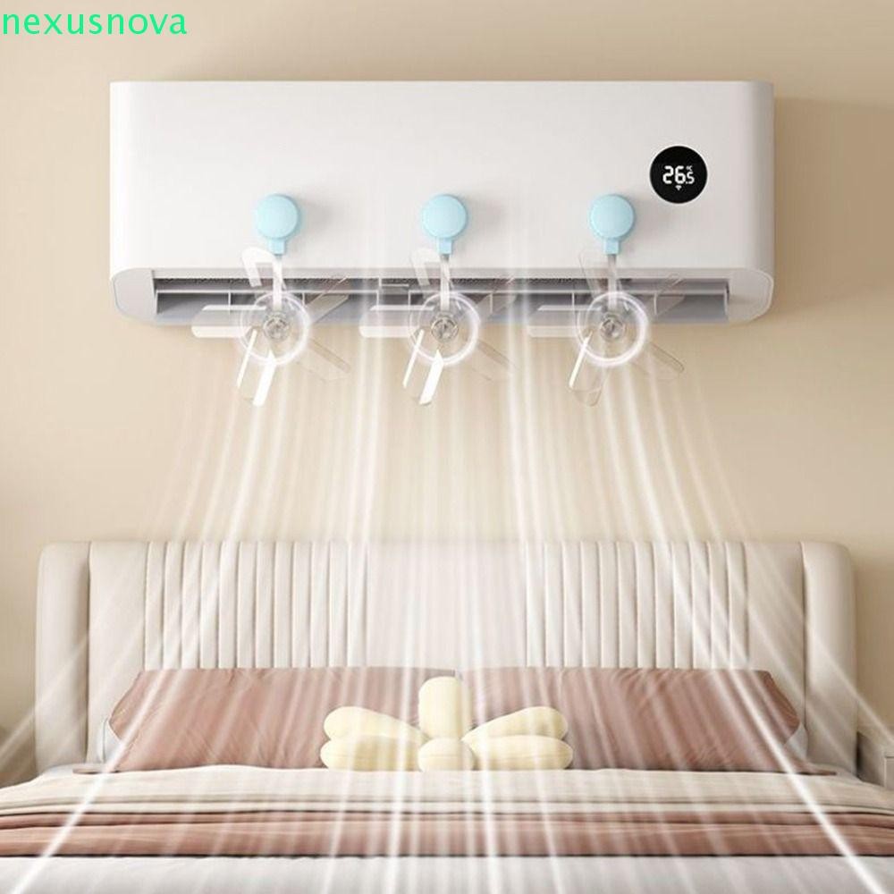 NEXUSNOVA 3 ชิ้น Conditioning Guide พัดลม, ติดผนัง Windmill Shaped ถ้วยดูดเครื่องปรับอากาศ ...