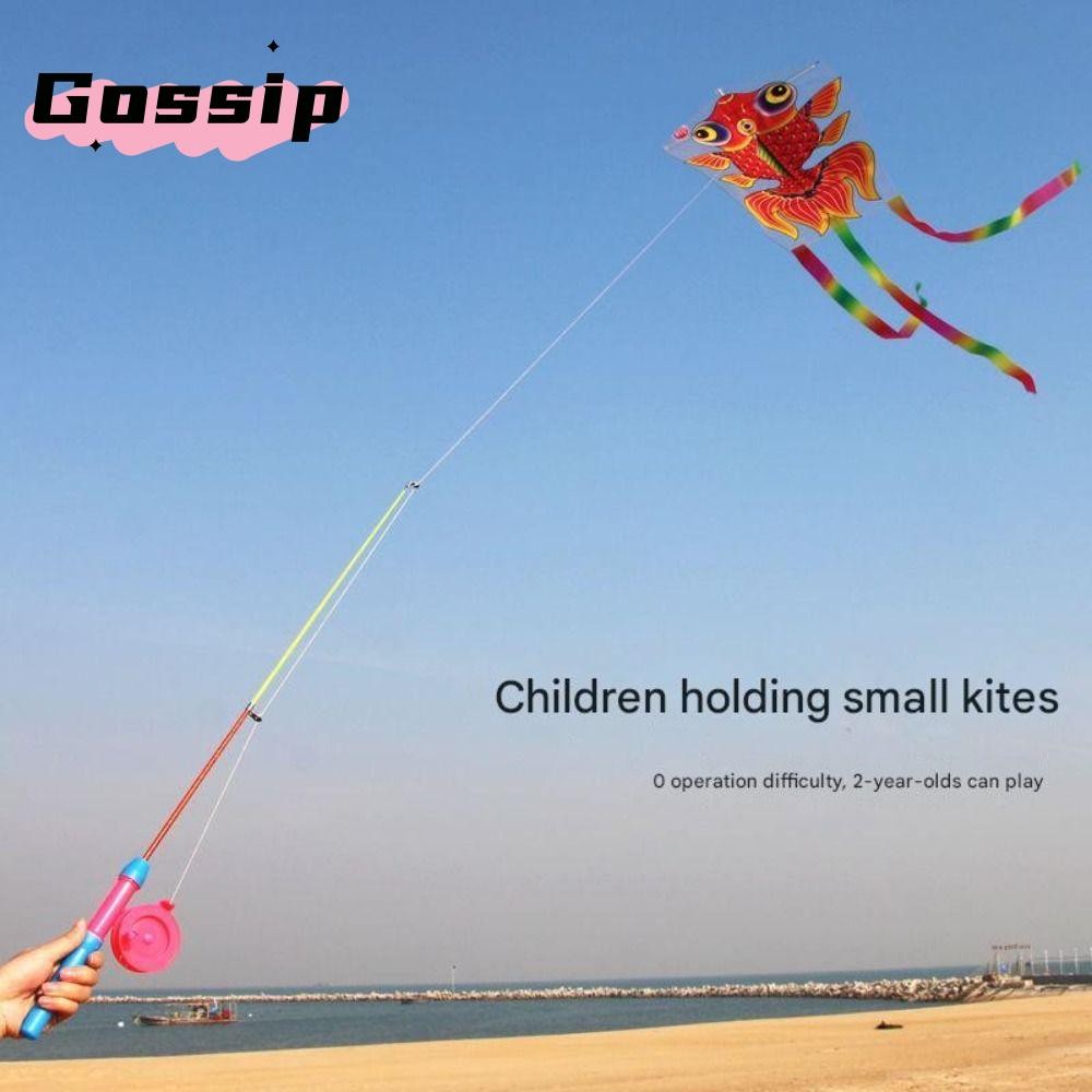 GOSSIP เบ็ดตกปลา Kite, Frozen Elsa Hello Kitty Dynamic Kite, StellaLou ...
