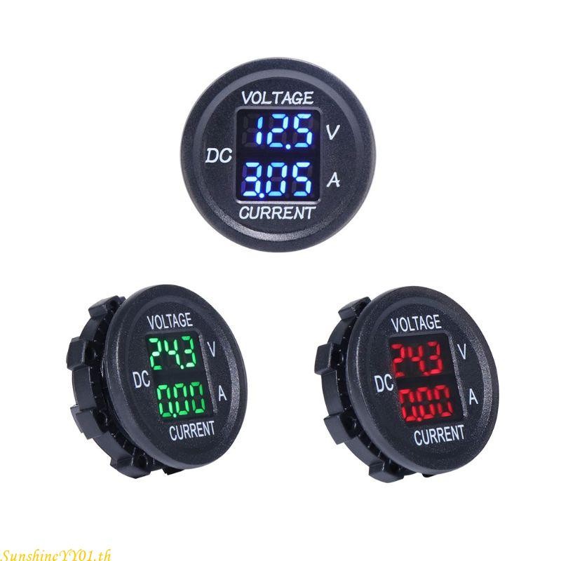 Universal DC 9V to 48V 10A Digital Voltmeter Ammeter Voltage Current ...