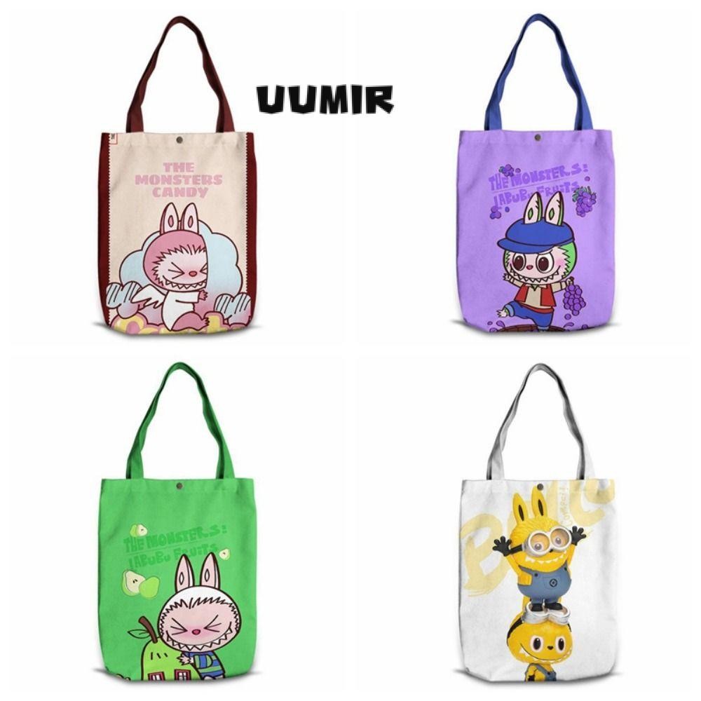 Labubu กระเป๋าถือ, Causal Cartoon Tote Bags, กระเป๋าสะพายความจุขนาดใหญ่ ...