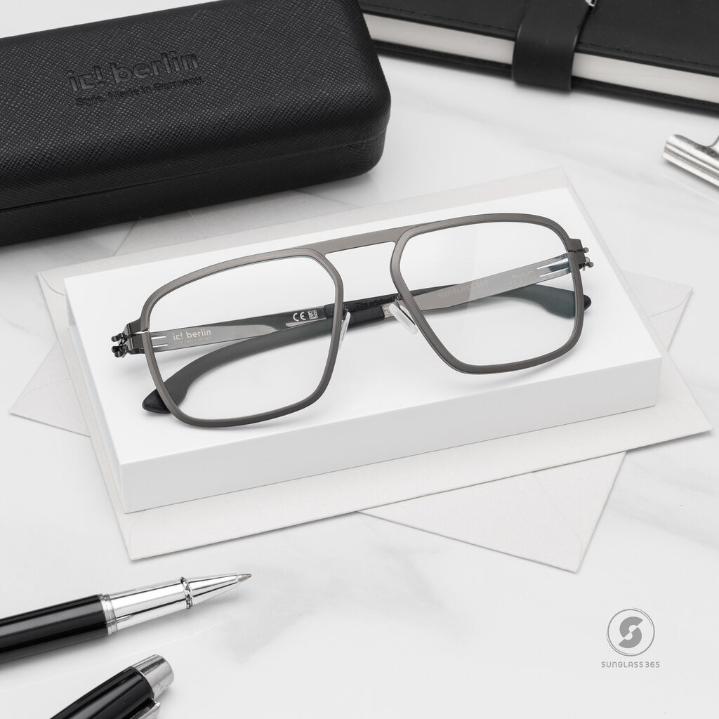 กรอบแว่น IC BERLIN Rhodium Graphite Gunmetal | Shopee Thailand