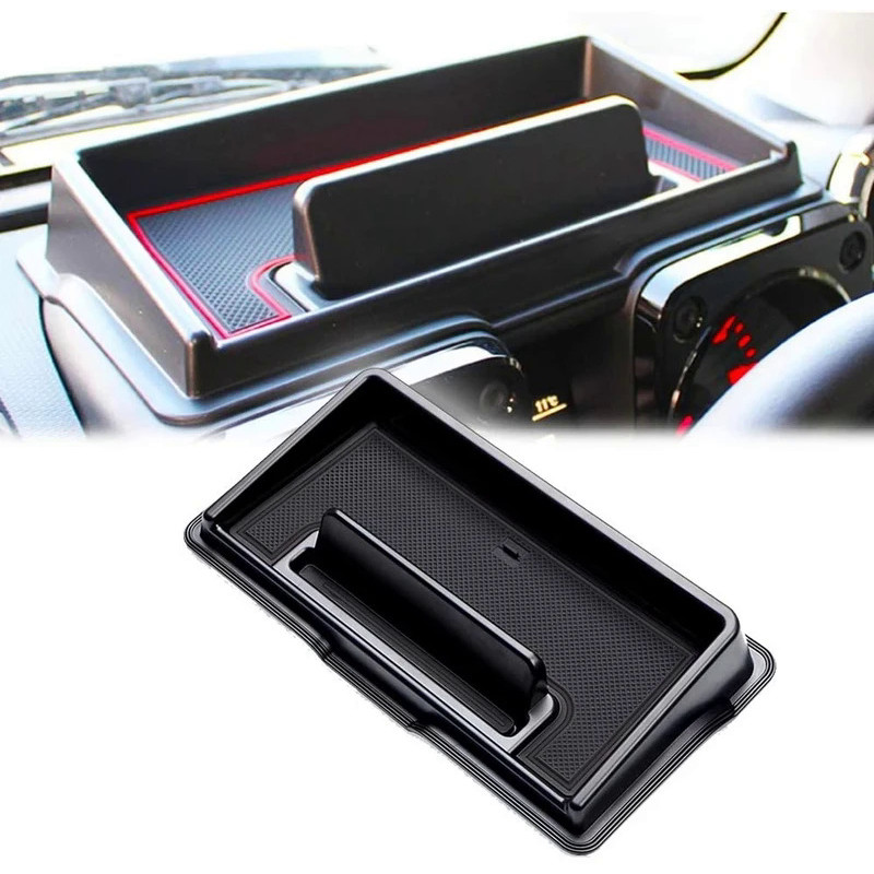 Car Interior Dashboard Storage Box Tray Holder Center Consoles Organizer Phone Stander Bracket ...