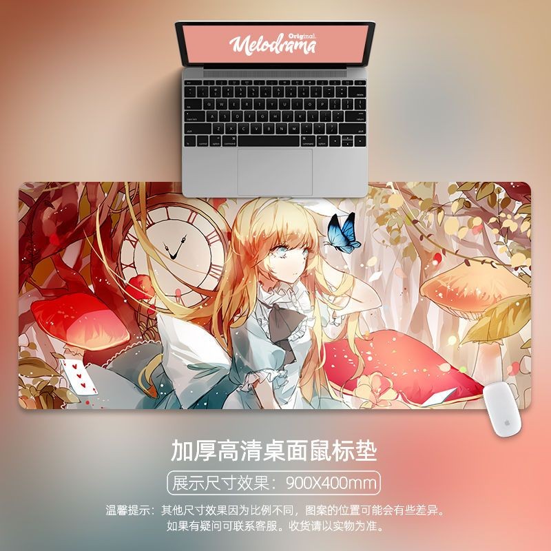 Alice in Wonderland Mouse Pad Oversize Book Desktop Pad Custom Medium ...