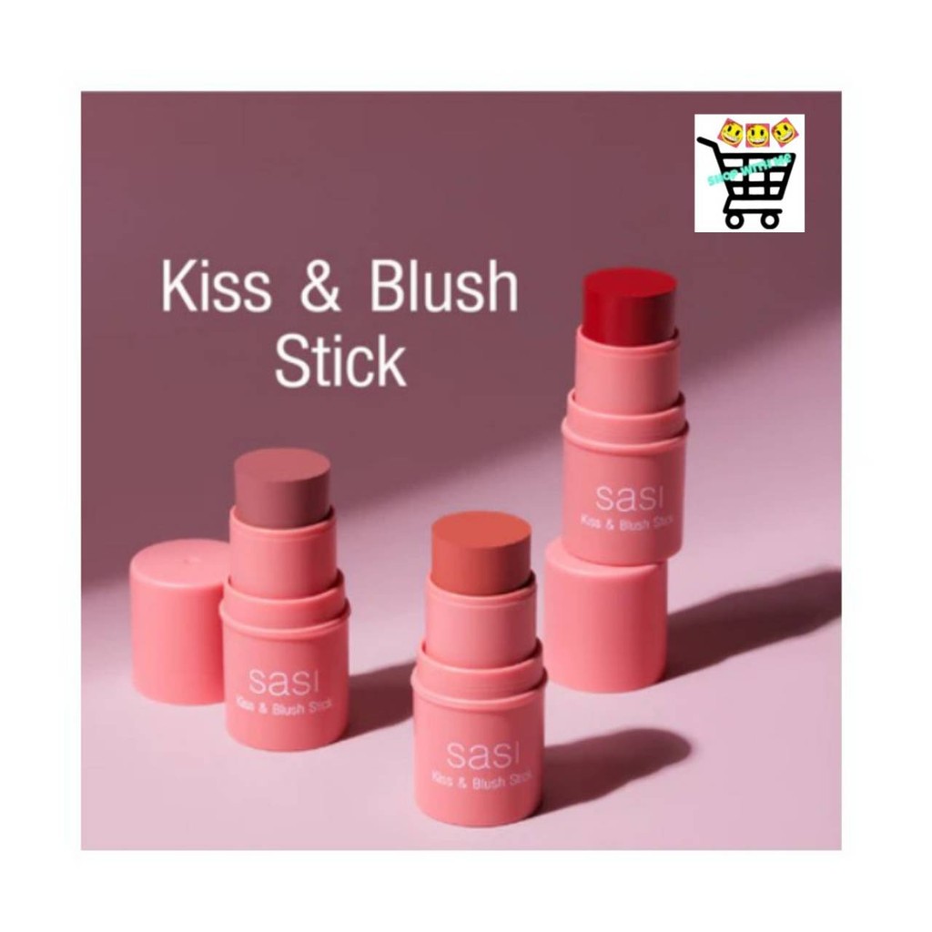 SASI Kiss & Blush Stick 4g ศศิบลัชออนแท่งแบบครีม | Shopee Thailand