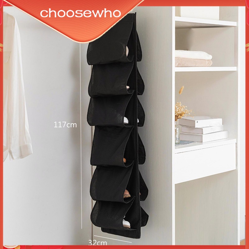 1/2/3 ชั้นวางรองเท้าแบบแขวน Strong Over Organizer กระเป๋าประตูตู้เสื้อ ...