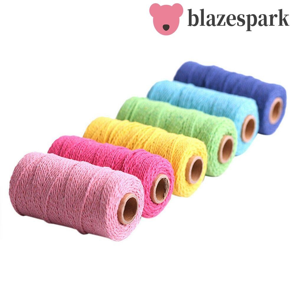 Blazespark เชือกฝ้ายหลากสี 100 ม. ยาว / 100 ปี งานฝีมือ|Artisan สายผ้าลินิน | Shopee Thailand