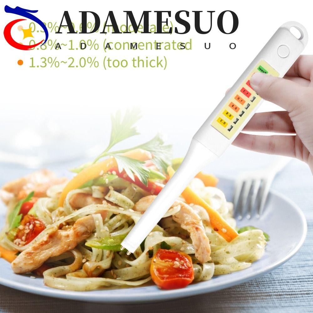 Adamesuo Salinometer อาหาร Salinometer อิเล็กทรอนิกส์วิเคราะห์เครื่องมือวัดอาหารเครื่องวัดความ ...
